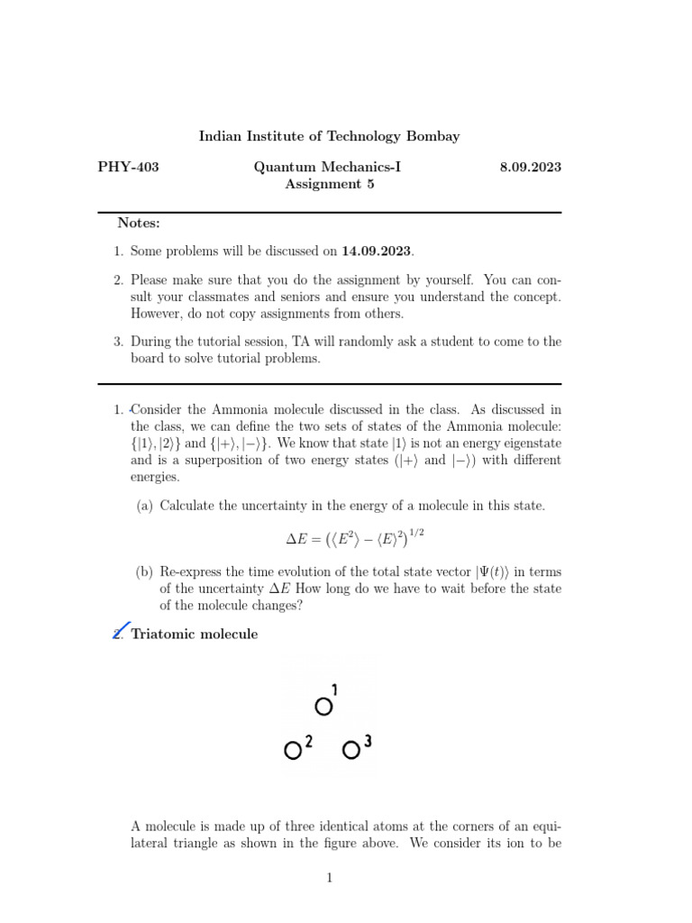 Ps 5 | PDF | Eigenvalues And Eigenvectors | Quantum Mechanics