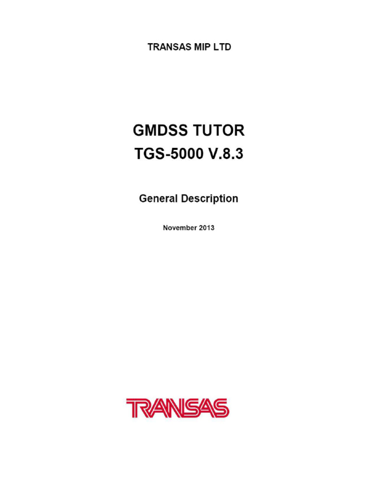 TGS 5000 User Manual | PDF