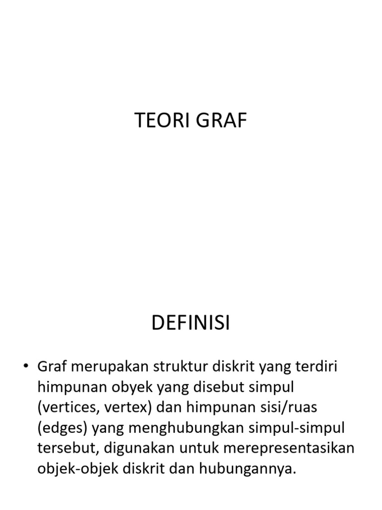 Panduan Lengkap Teori Graf | PDF