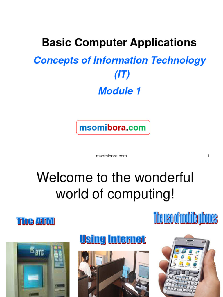 Module I of Computer Learning | PDF | Computer Data Storage | Printer (Computing)