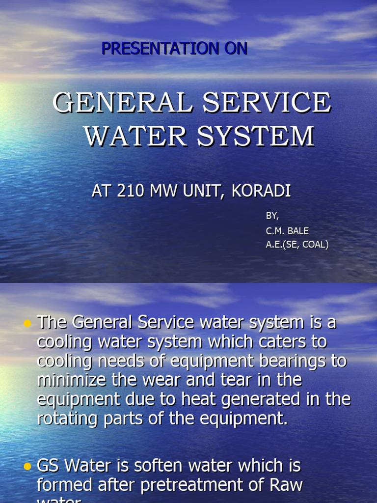 GS Water System Overview at Koradi | PDF | Water | Pump