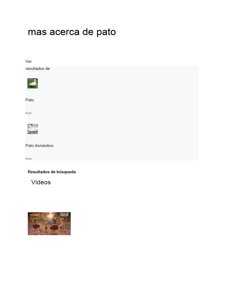 Patos | PDF | Pato | Aves