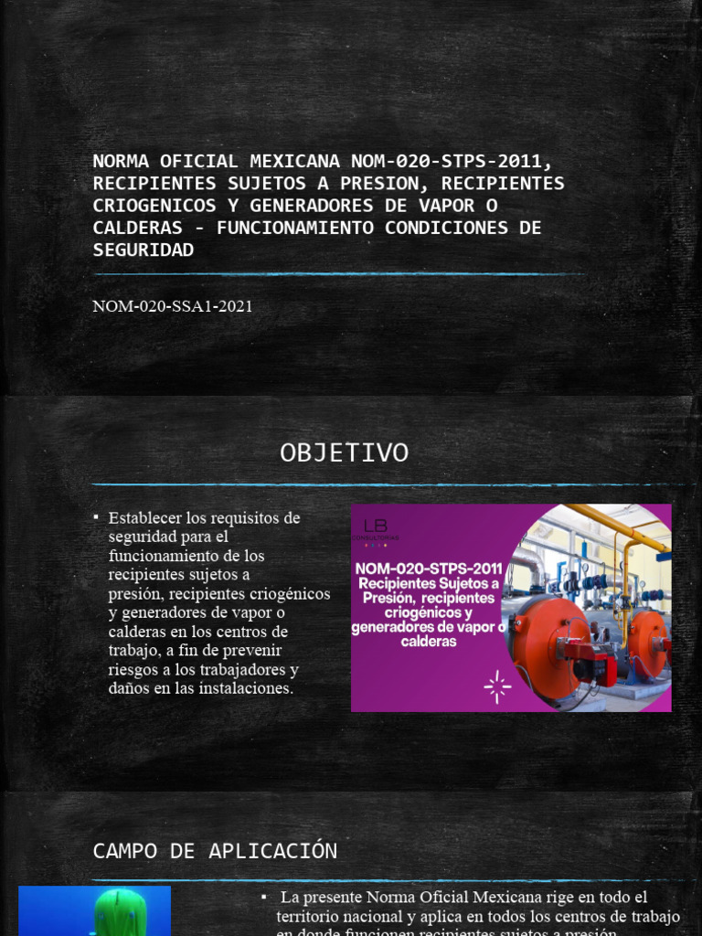 Norma NOM-020-STPS-2011 Seguridad Equipos | PDF | Presión