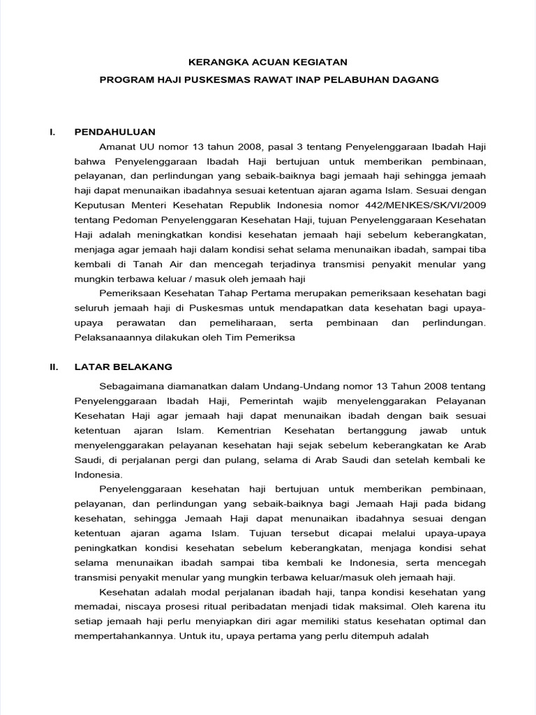 Kak Surveilans Haji | PDF