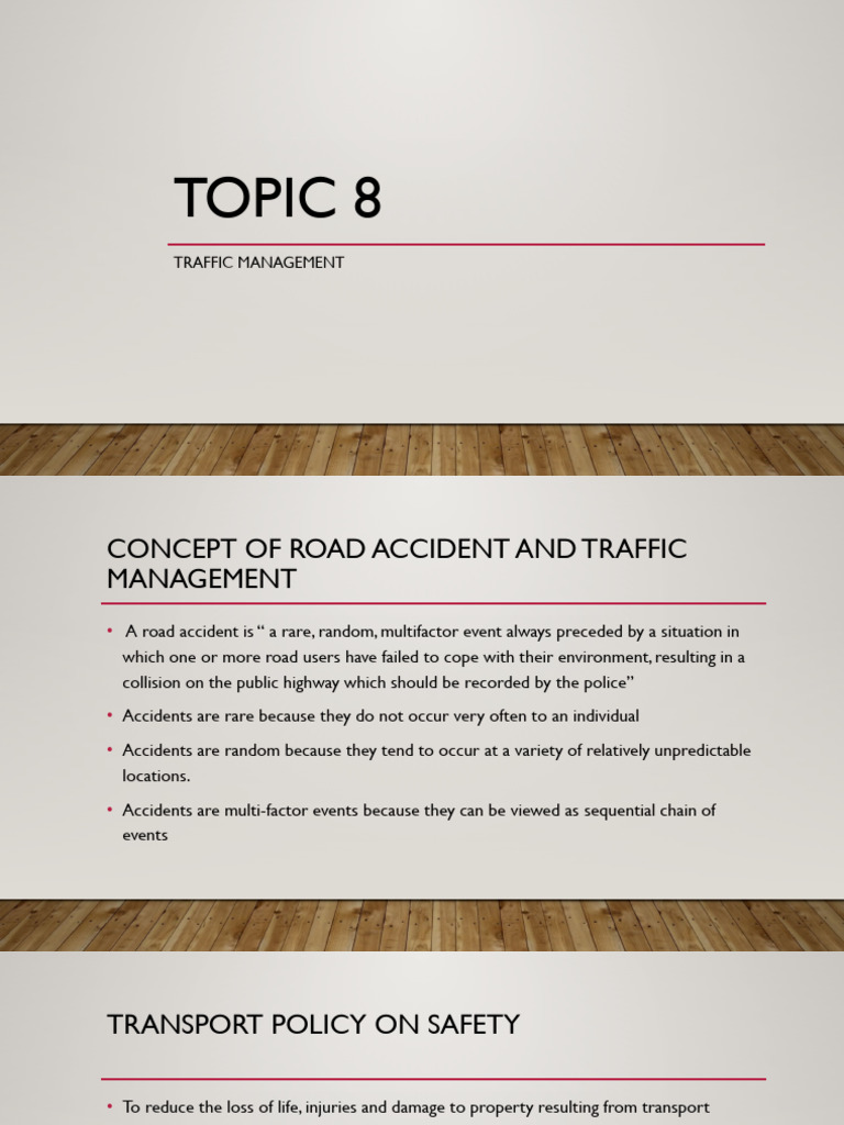 Topic 8 Traffic Management | Download Free PDF | Traffic Collision ...