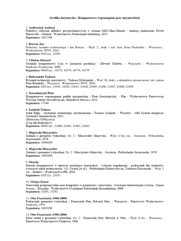 Grafika Inzynierskabib | PDF