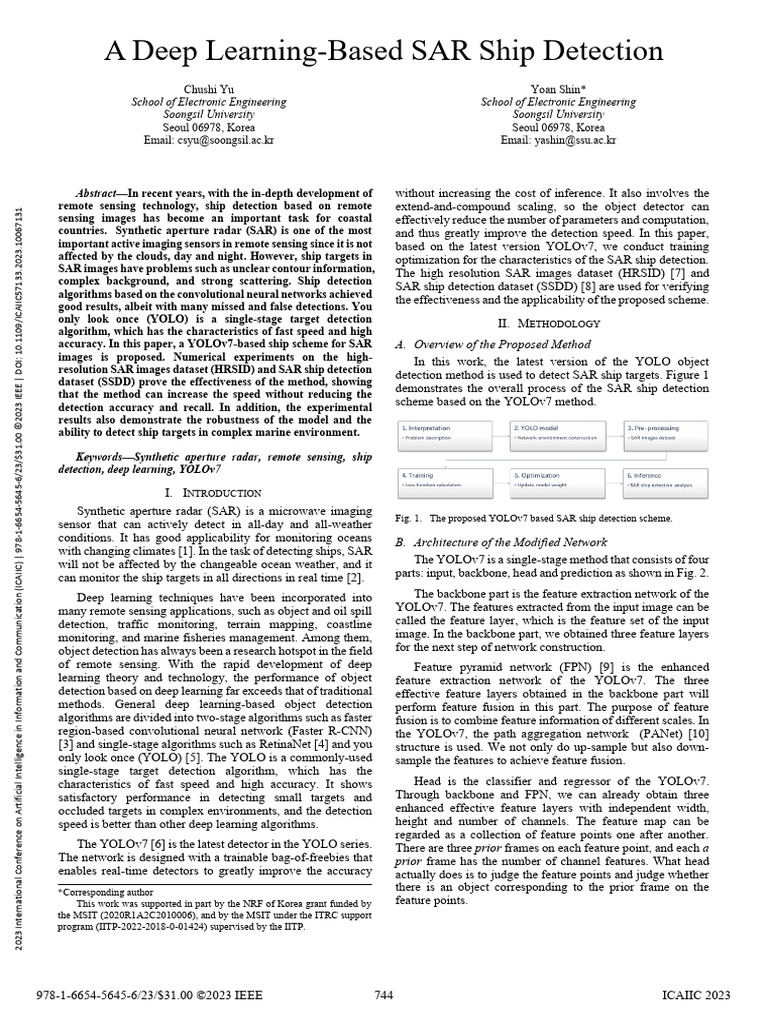 A Deep Learning-Based SAR Ship Detection | PDF | Deep Learning
