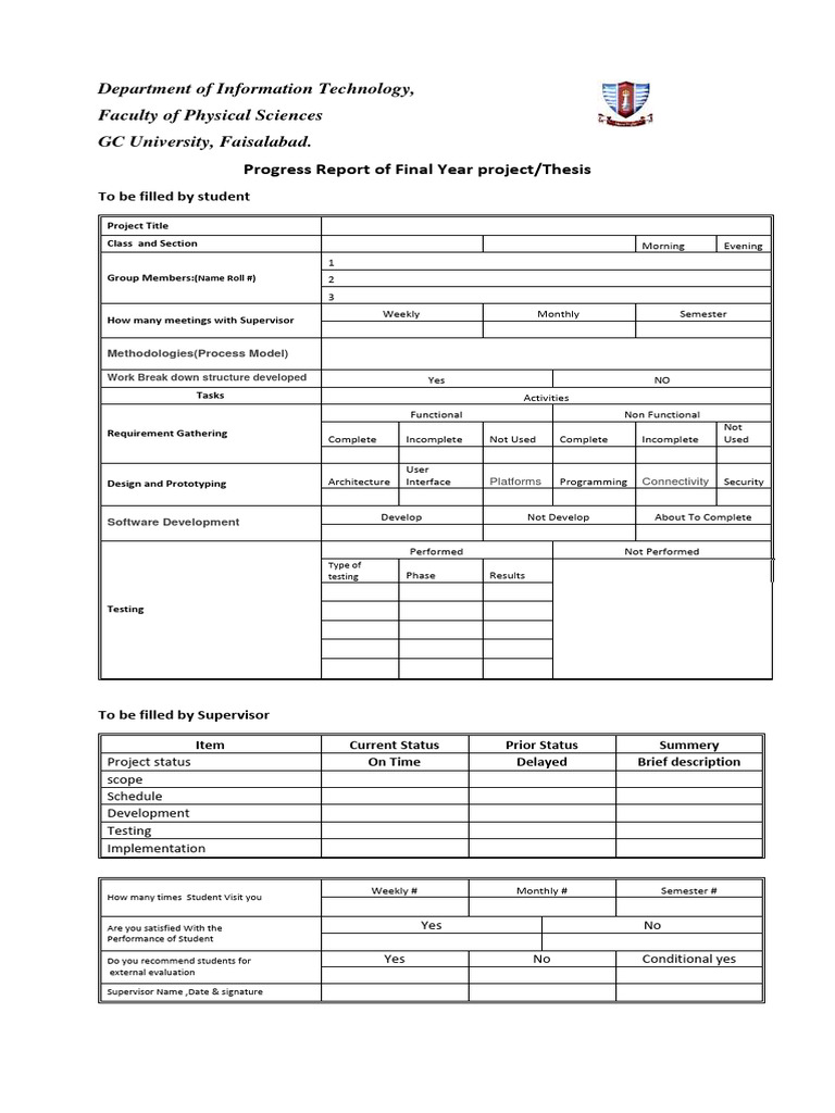 Progress Report Fyp | PDF | Software Prototyping | Systems Theory
