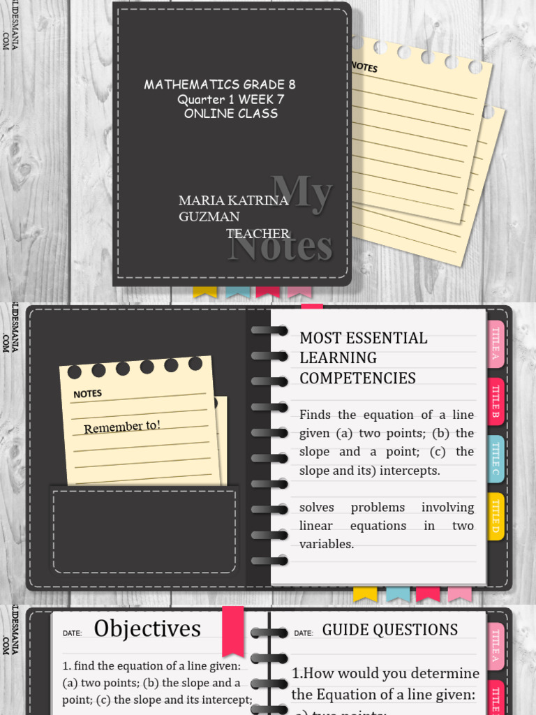 Quarter 1 Week 7 | PDF | Equations | Mathematical Concepts