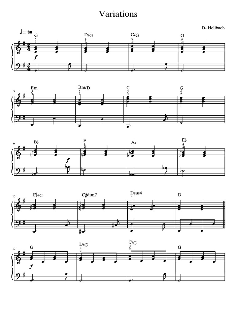 Hellbach Variations | PDF
