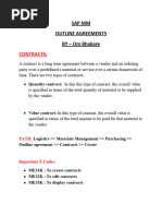 Understanding SAP MM Outline Agreements | PDF | Economies | Business