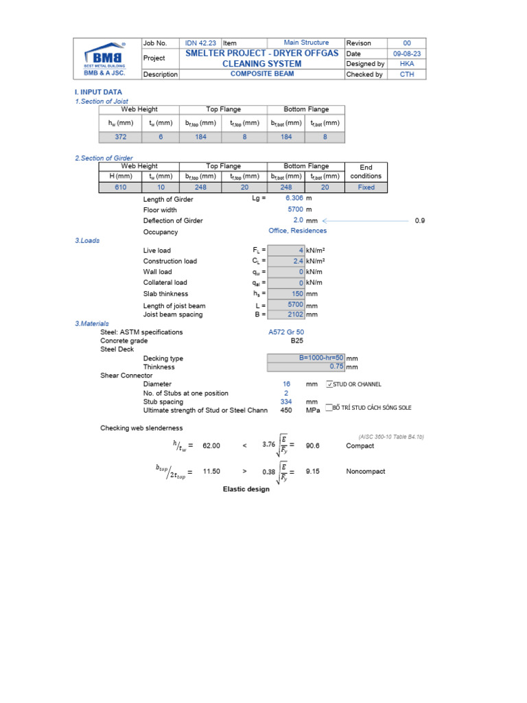 IDN - 0.DECKING SLAB 1 | PDF | Beam (Structure) | Bending