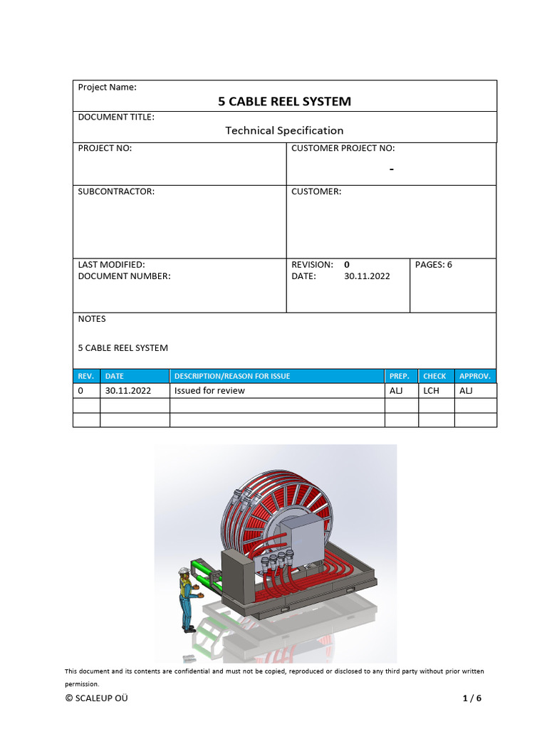 TS - LV - Cable Reel - 5 Cables | PDF | Ac Power Plugs And Sockets ...