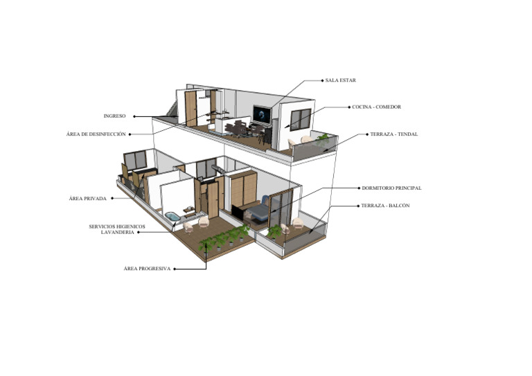 Isometría en Diseño de Espacios Arquitectónicos | PDF