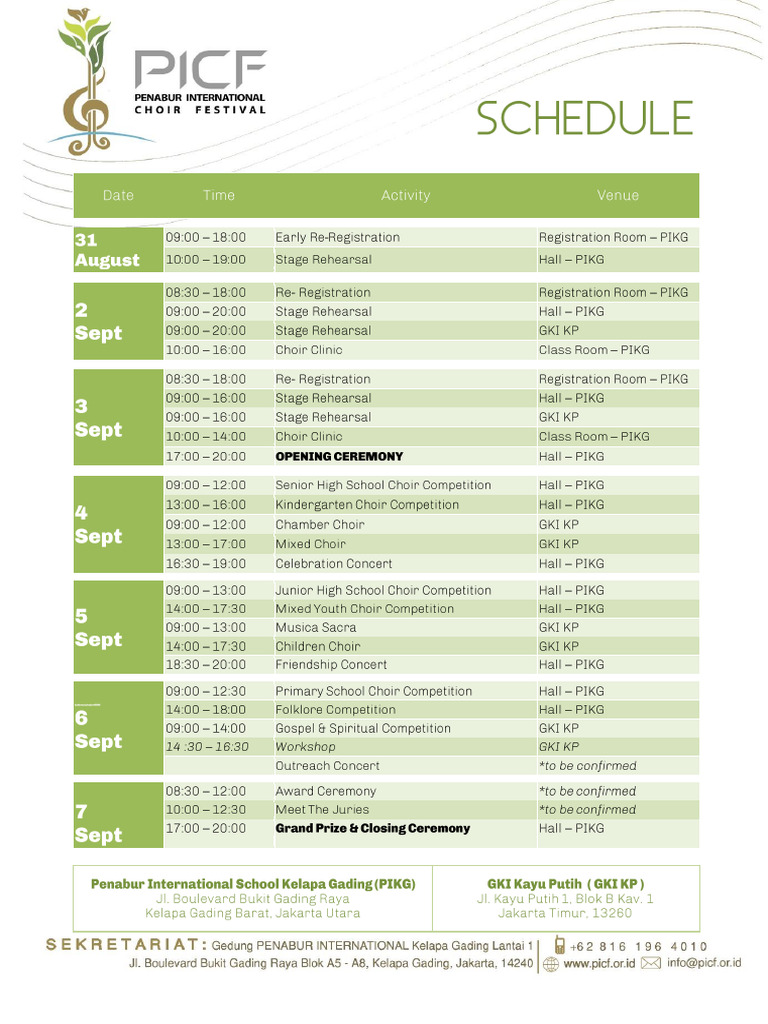 Draft General Schedule . Rev 1 | PDF
