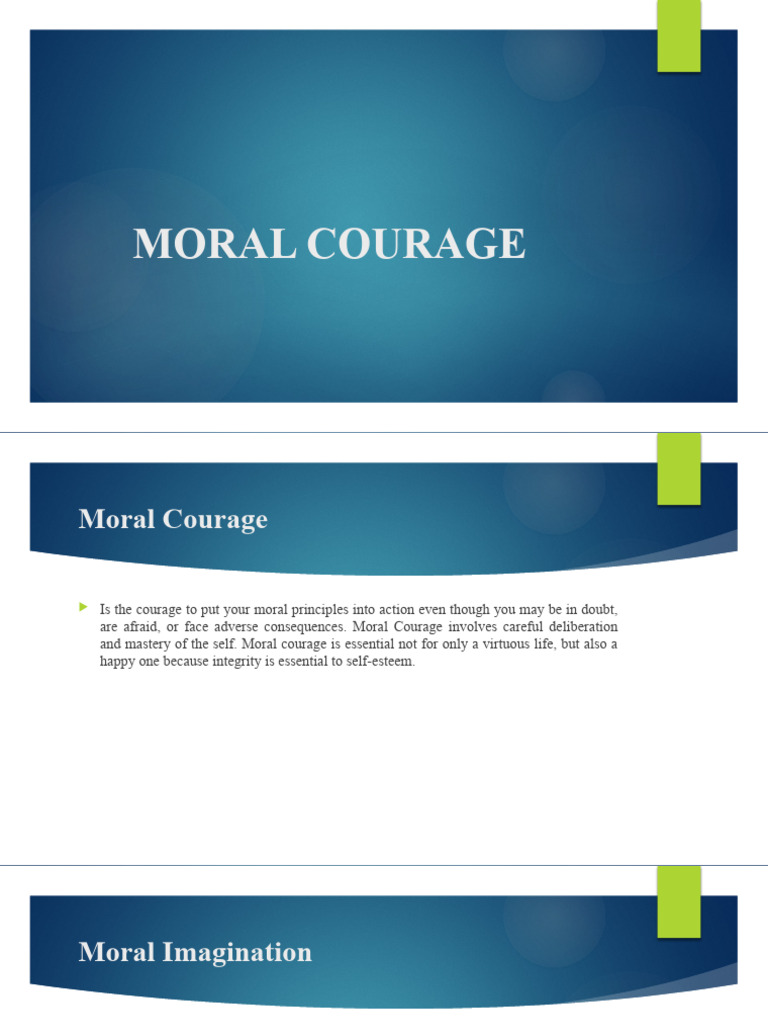 Moral Courage | PDF