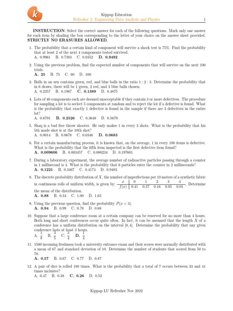 refresher-2-answer-key-pdf-probability-science