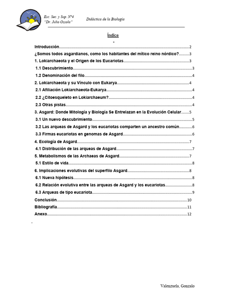 Lokiarchaeota: Origen de los Eucariotas | PDF | Archaea | Eucariotas