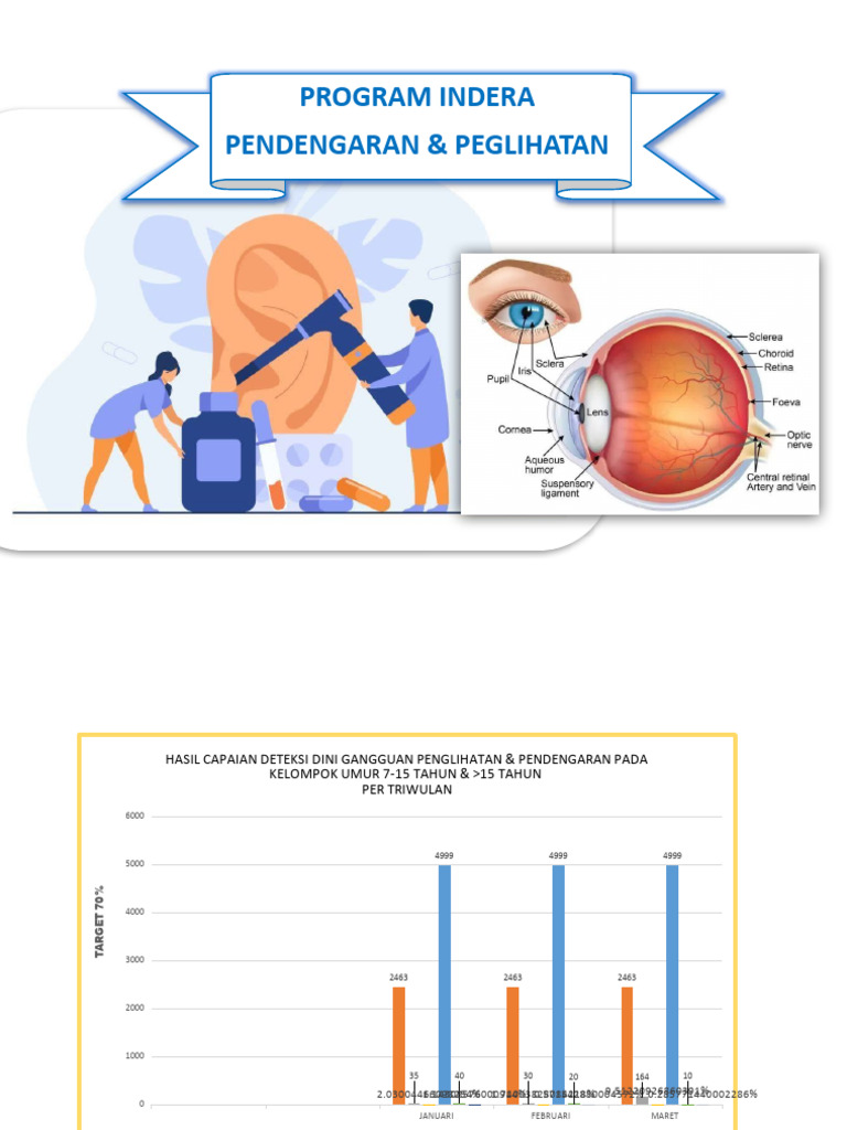 Diagram Hasil Capaian Deteksi Dini Gangguan Penglihatan & Pendengaran-1 | PDF