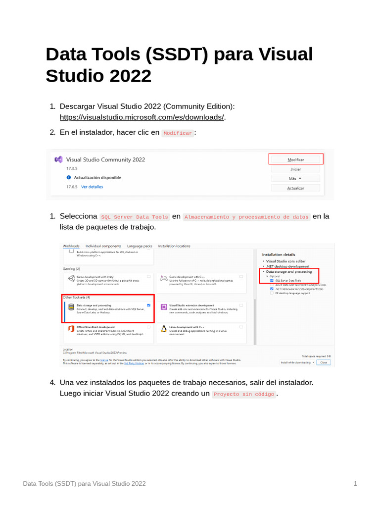 Data Tools - Visual Studio 2022 | PDF | Negocios | Informática