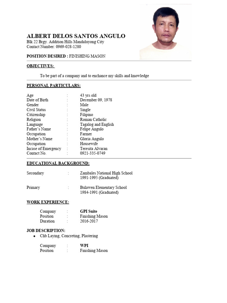 Albert Delos Santos Angulo | PDF