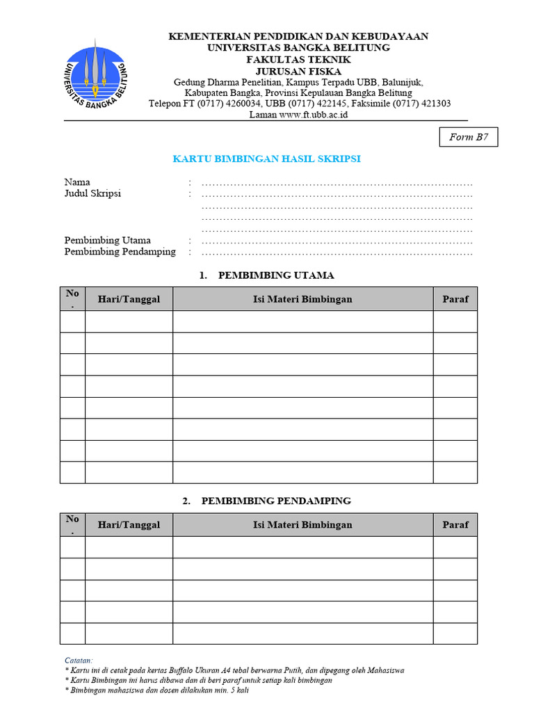 Form B7 | PDF