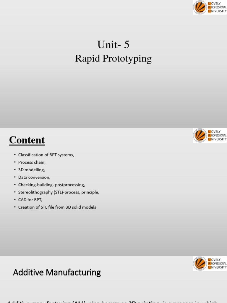 UNIT 5part B | PDF | 3 D Printing | Technological Change