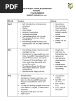 Kindergarten Syllabus | PDF | Teachers | Reading (Process)