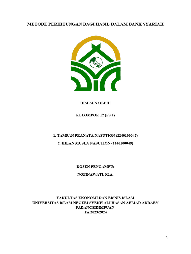 Metode Perhitungan Basil | PDF