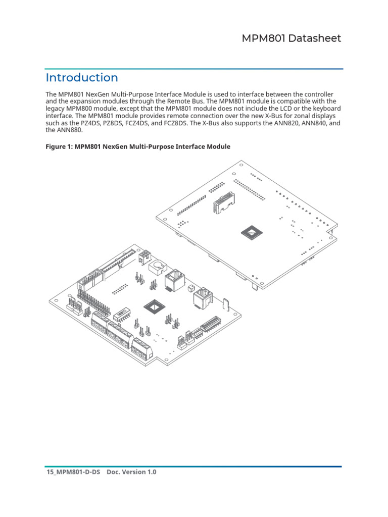 15 - MPM801 A DS 01 | PDF | Input/Output | Electromagnetic Compatibility
