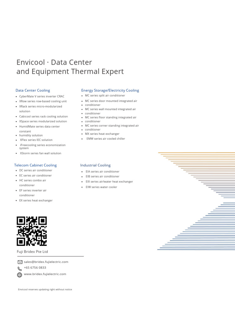 Envicool XRow Cooling Solution | PDF | Air Conditioning | Data Center