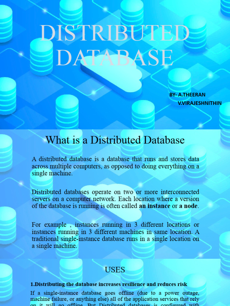 Distributed Database | PDF | No Sql | Databases Distributed Database | PDF | No Sql | Databases