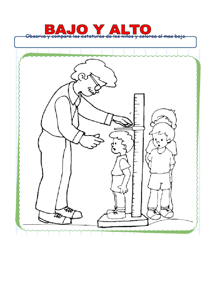 Bajo-y-alto-para-Ninos-de-5-anos (1) | PDF