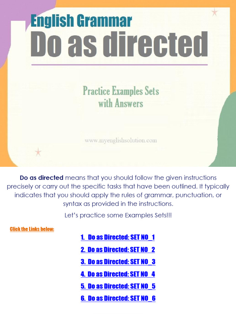 Grammar Practice Exercises | PDF | Career & Growth