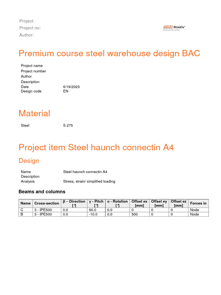 Steel Hauch Connection A4 | PDF | Mechanical Engineering | Applied And ...