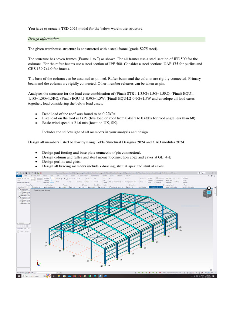 Tekla Structural Designer 2023 Premium Course | PDF | Buckling ...