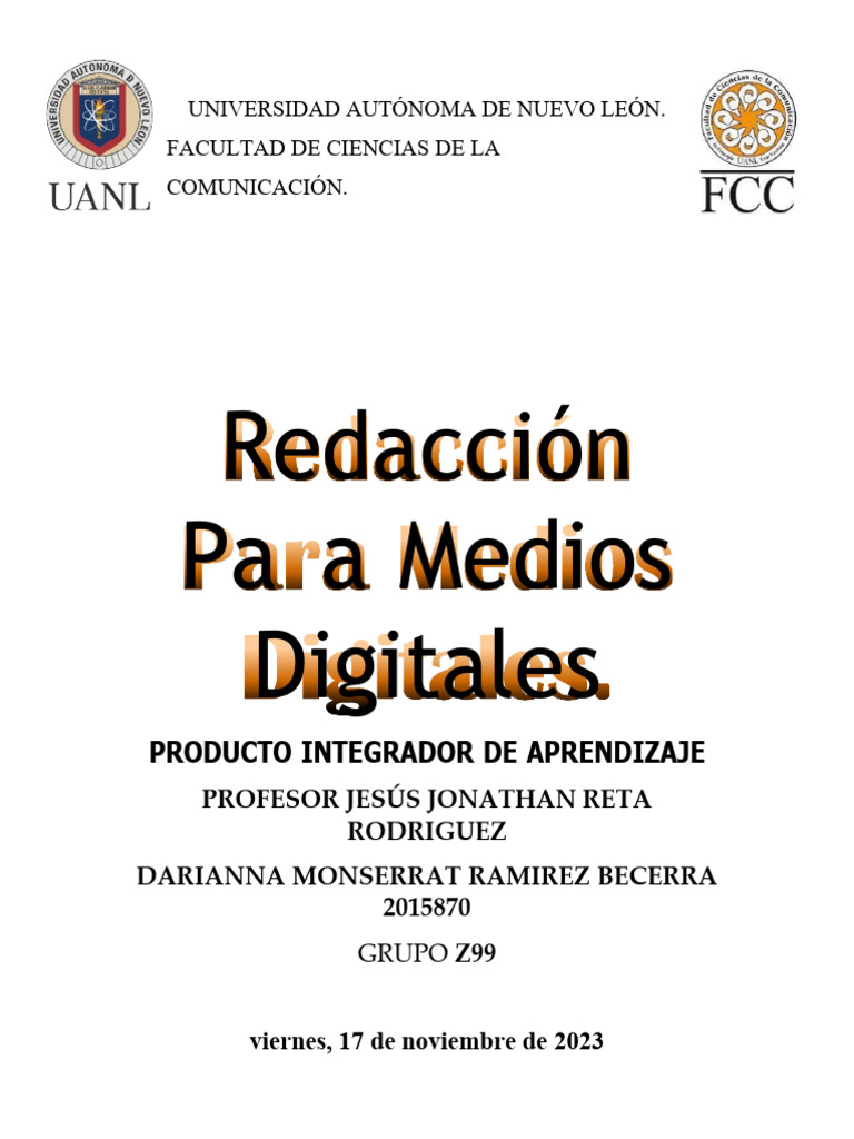 Pia Redaccion para Medios Digitales | PDF
