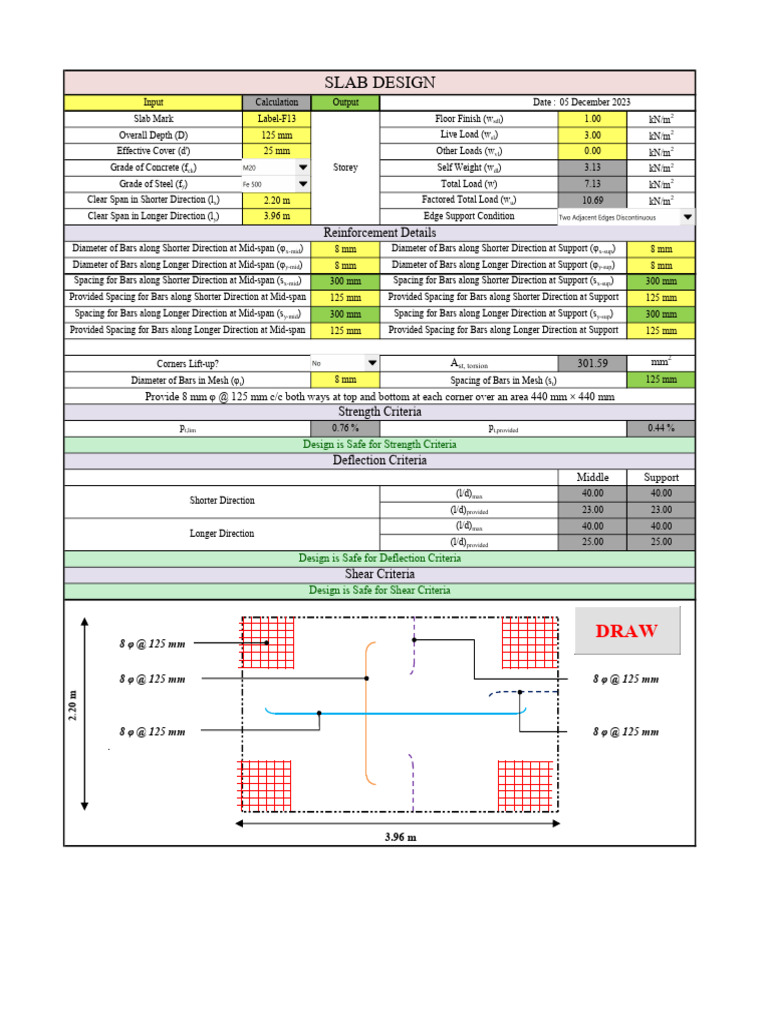 Floor Slab Design | PDF | Civil Engineering | Real Estate