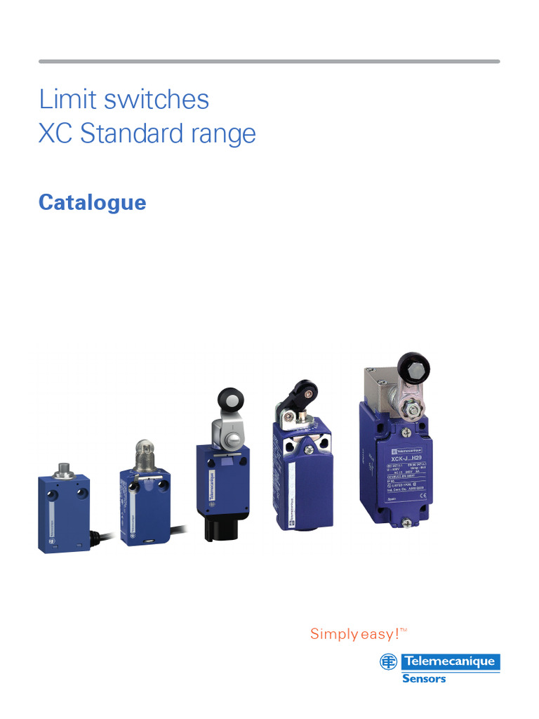 Limit Switches: XC Standard Range | PDF | Switch | Electrical Connector