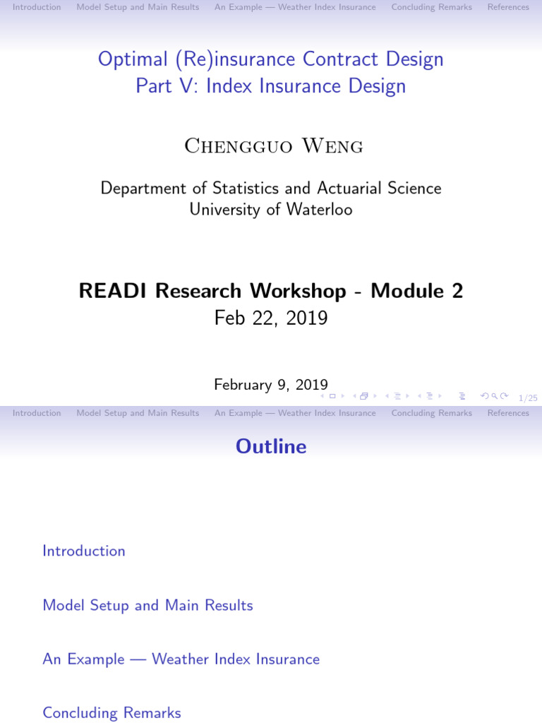 Index Insurance Design | PDF | Insurance | Utility