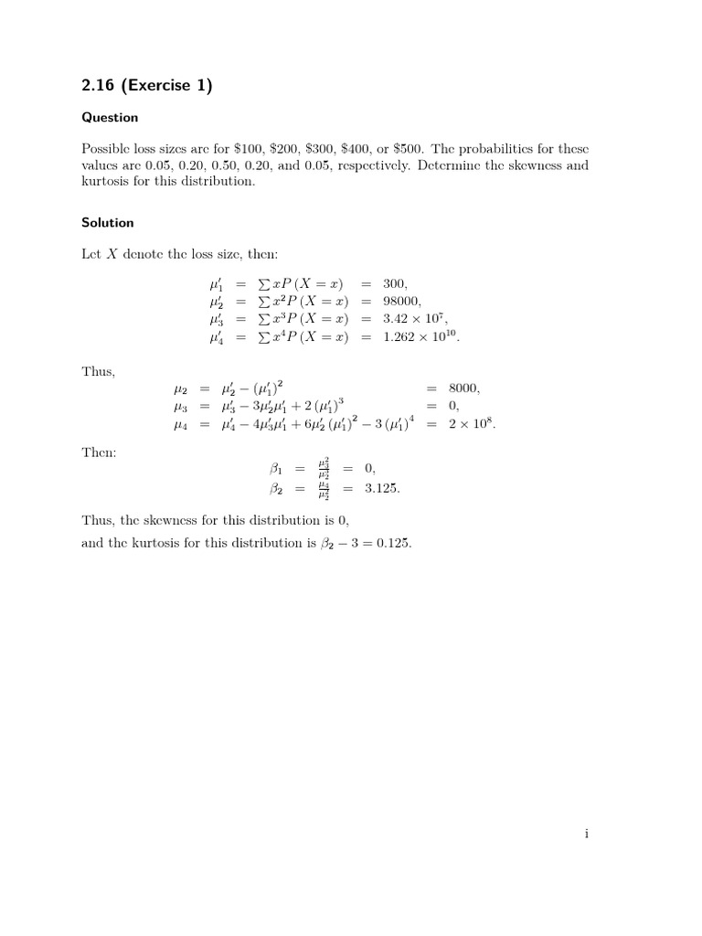 Solutions To Exercises | PDF | Probability Density Function | Normal ...