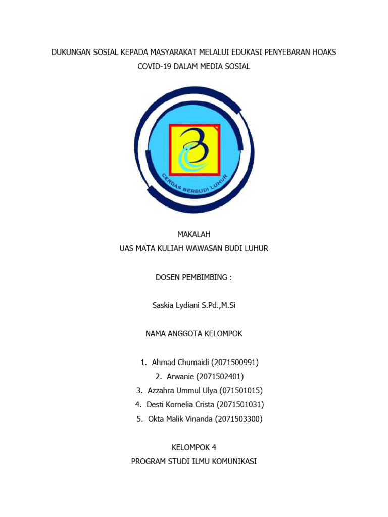Kelompok 4 Makalah WBL | PDF | Ilmu Sosial | Sains & Matematika