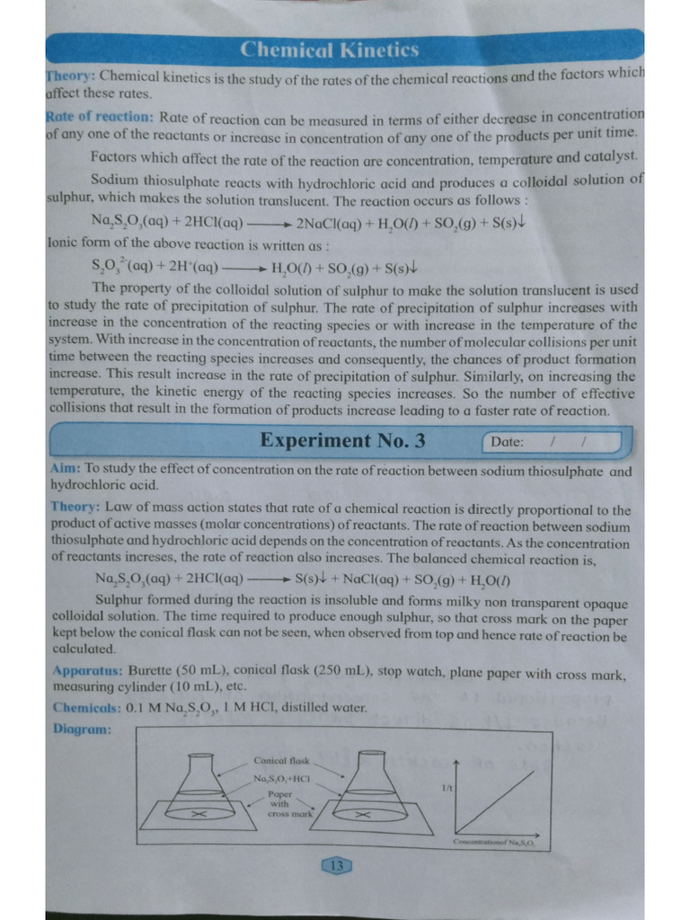 Chemistry Practicals | PDF