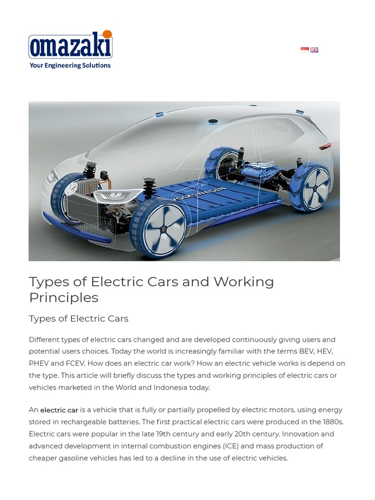 Types of Electric Cars and Working Principles - Omazaki Group | PDF ...