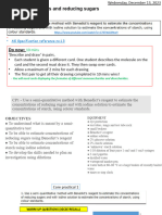 Benedict's Test For Non-Reducing Sugars PROTOCOL | PDF | Sucrose ...