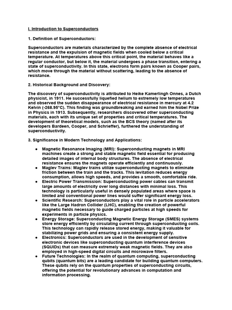 Superconductors | Download Free PDF | Superconductivity | High Temperature Superconductivity