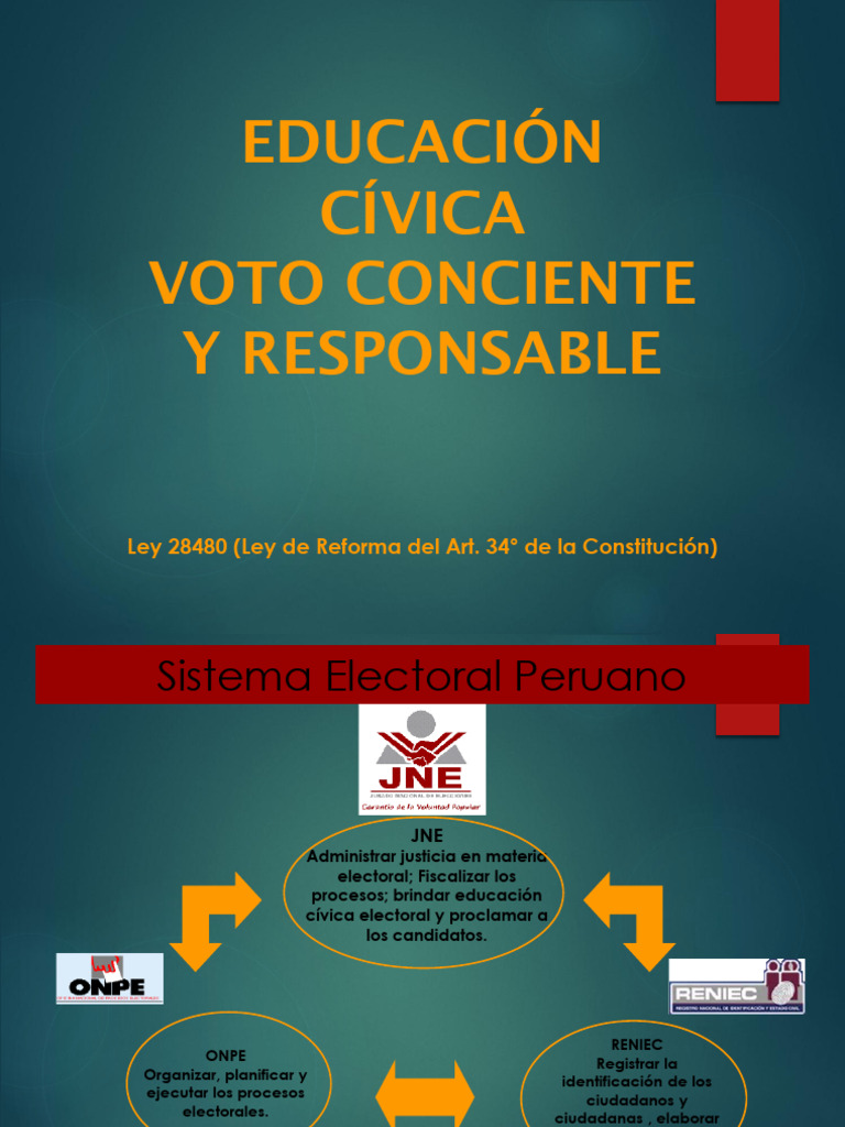 Voto Conciente y Responsable | PDF | Votación | Elecciones