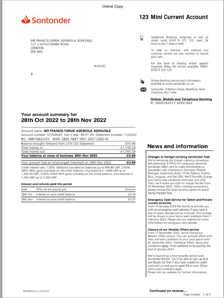 Proof of Address | PDF