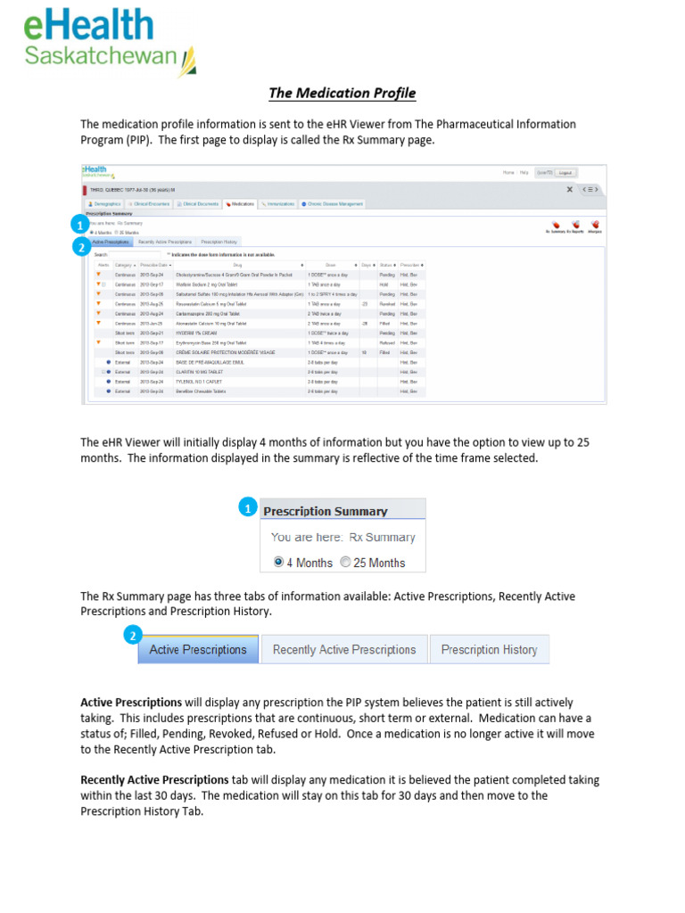 Medication Profile | PDF | Prescription Drugs | Medical Prescription