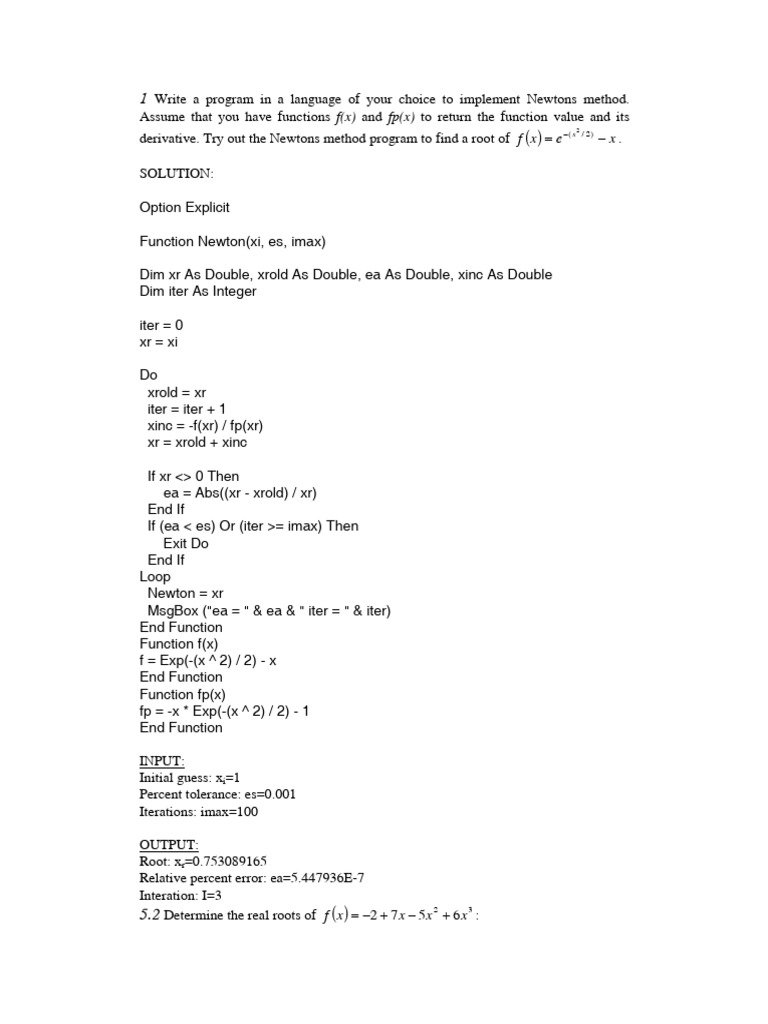 Solution-HW2 | PDF | Function (Mathematics) | Numerical Analysis